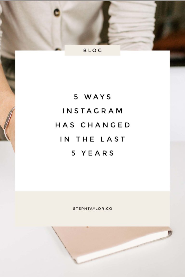 How Instagram has changed in the last 5 years | Steph Taylor - Digital ...